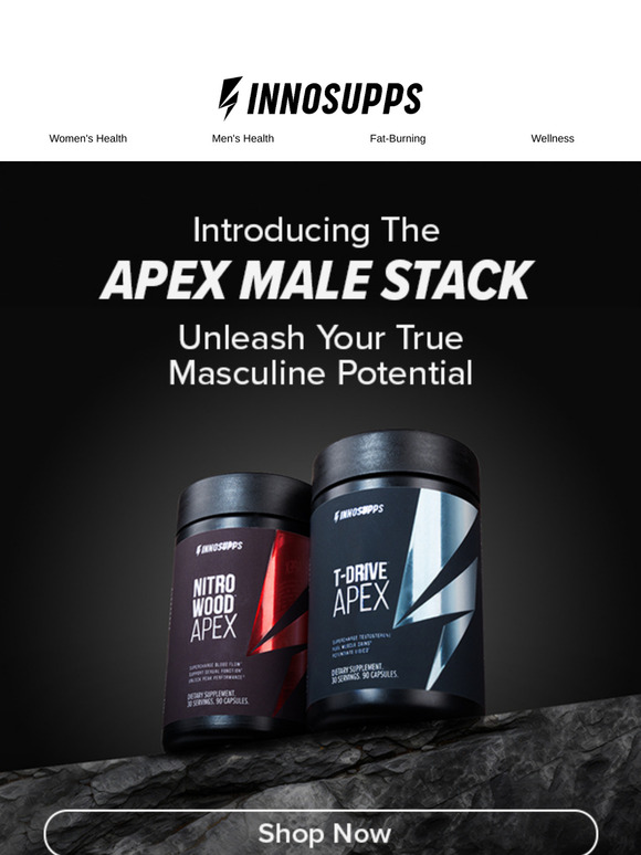 Inno Supps: [NEW PRODUCT] The Apex Male Stack – For Men Who Want It All 💪🏆 | Milled