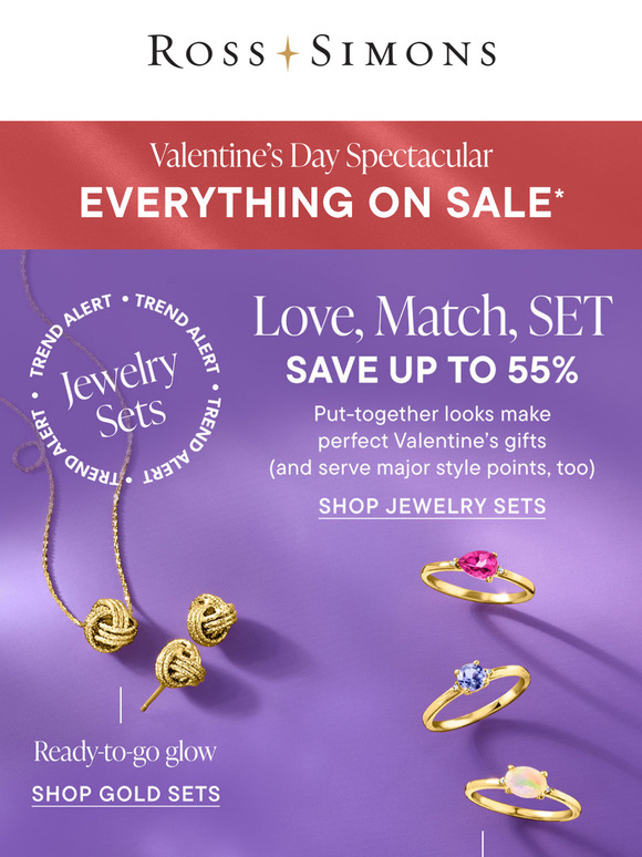 Ross-Simons: Now Trending: Jewelry sets! Surprise your Valentine with a ...