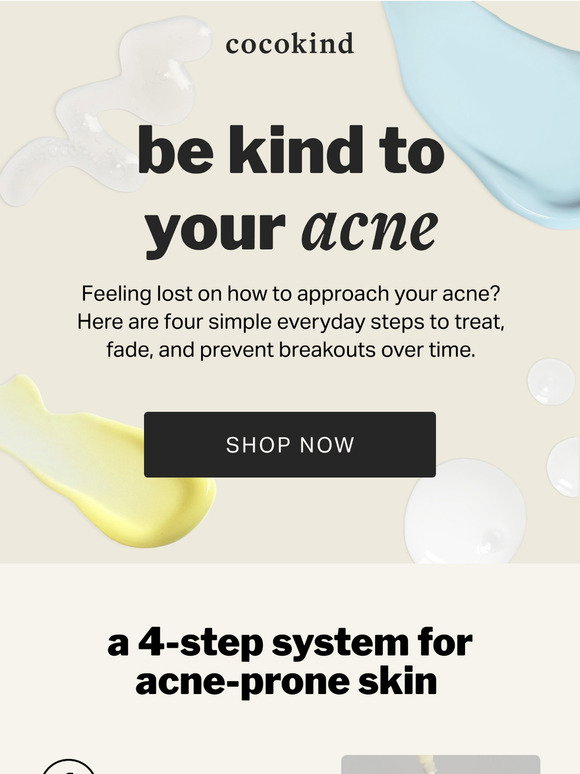 Cocokind: 4 steps for acne-prone skin | Milled