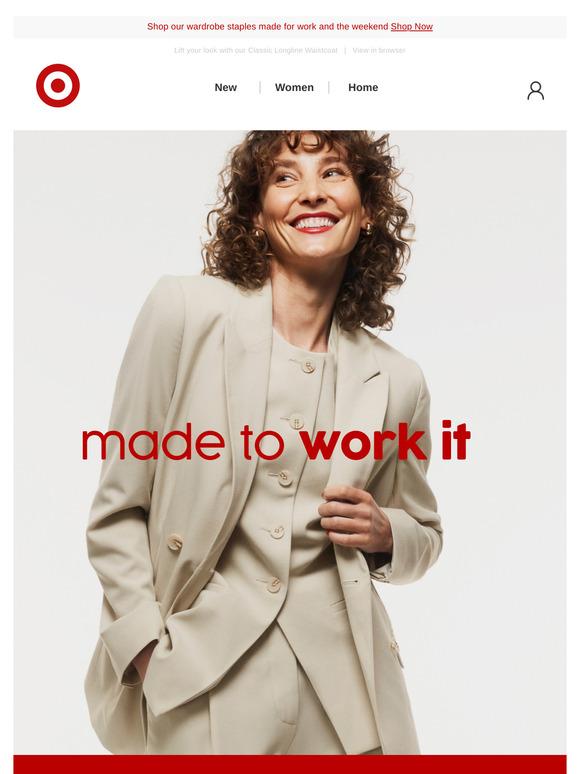 Target: Modern tailoring, made to work it | Milled
