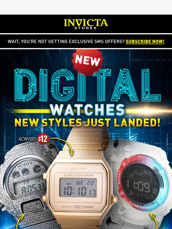 Invicta: NEXT-GEN STYLES⌚️💥New Digital Watches JUST DROPPED ️⬇️ | Milled