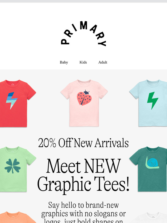 Primary: 20% OFF 🐌 New graphic tees for spring! | Milled