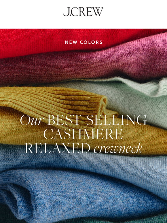 J.Crew: New custom-developed colors in the cashmere collection | Milled