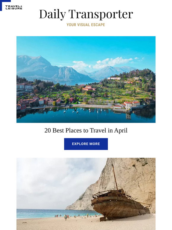 Travel + Leisure: 20 Best Places to Travel in April | Milled
