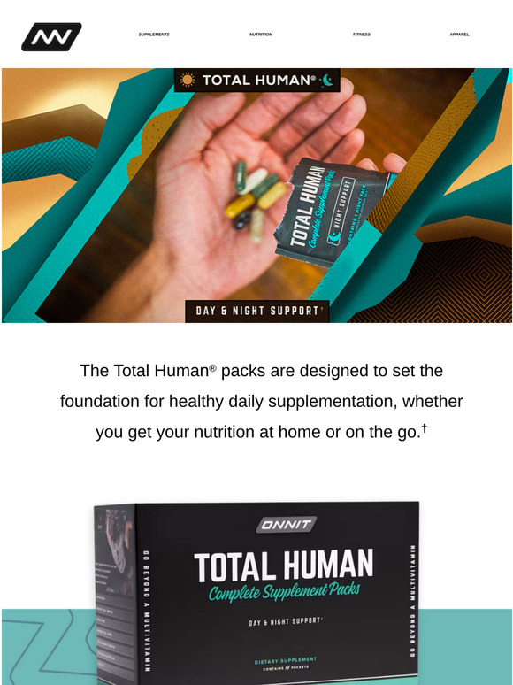 Onnit: Total Human® Complete Supplement Packs | Milled