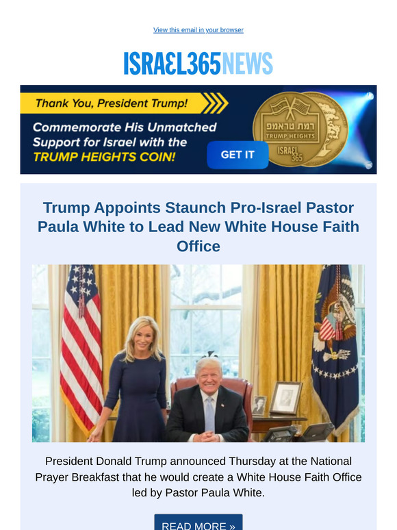 The Israel Bible: Trump Appoints Staunch Pro-Israel Pastor Paula White ...