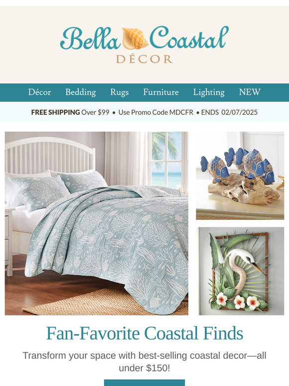 Bella Coastal Decor: Best Sellers, Best Prices—Grab Your Faves! | Milled