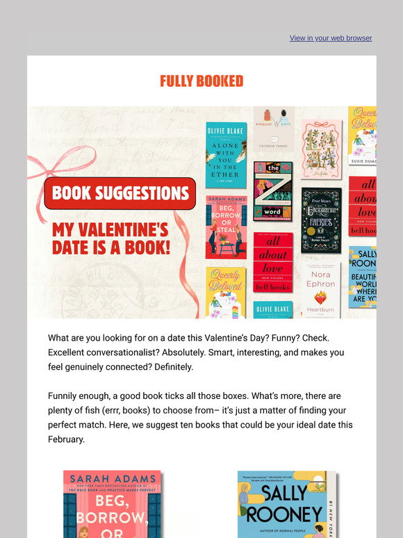 Fully Booked: Date a Book This Valentine’s Day | Milled