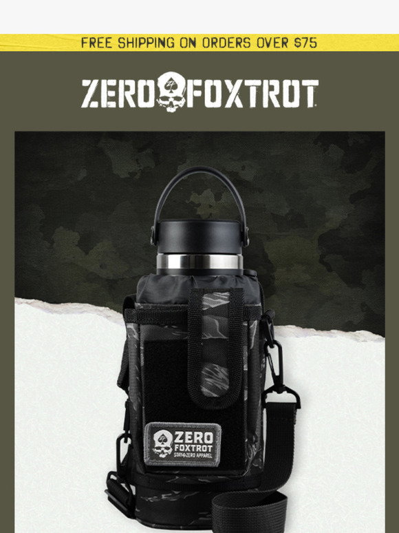 Zero Foxtrot: ZF RUCK BOTTLE NOW HAS NEW PATTERNS | Milled