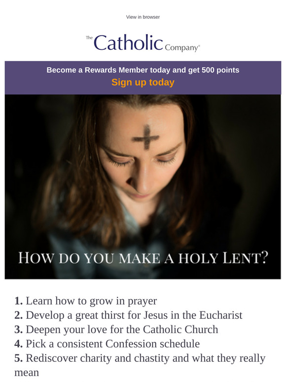 The Catholic Company: Learn How To Defeat Sin This Lent | Milled