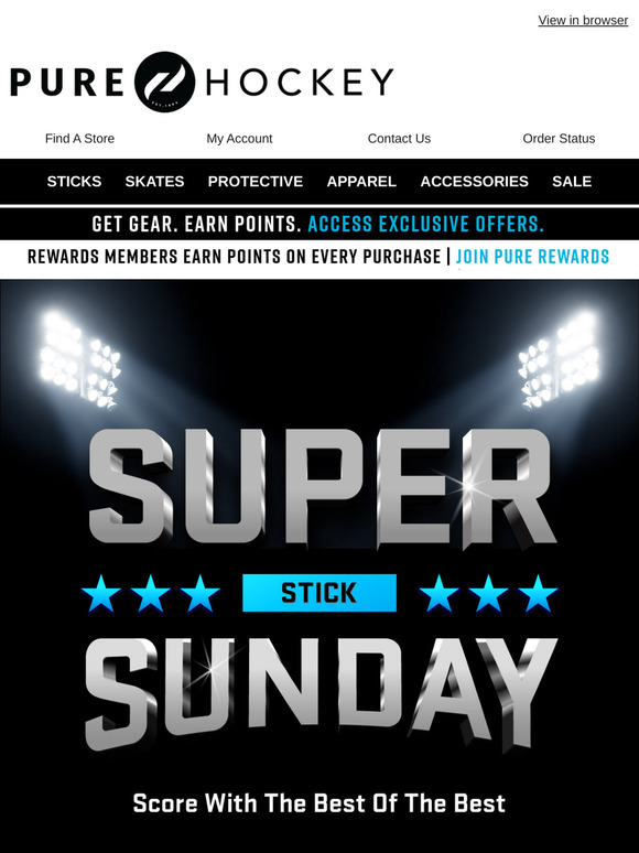 Pure Hockey: No Hail Marys Here 🥅 Score Top Sticks From Top Brands ...