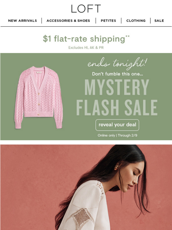 Loft: The trend everyone’s loving + The Mystery Flash Sale ENDS TONIGHT ...
