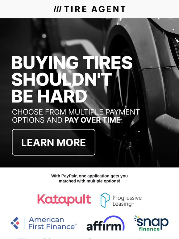 Tire Agent: Get Ahead on the Road with Our Payment Plans! 🚦 | Milled