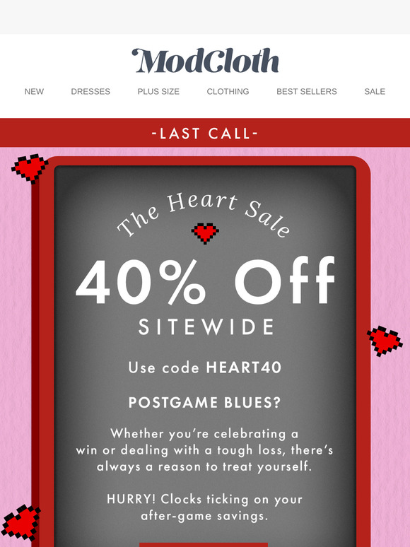 Modcloth Email Newsletters: Shop Sales, Discounts, and Coupon Codes