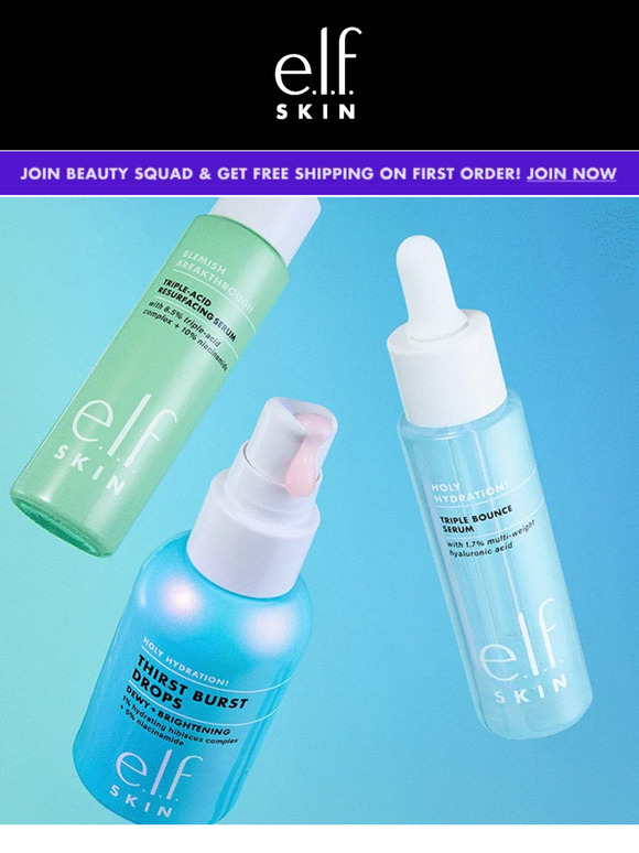 Elf Cosmetics: Your 3️⃣-step super serum skin routine | Milled