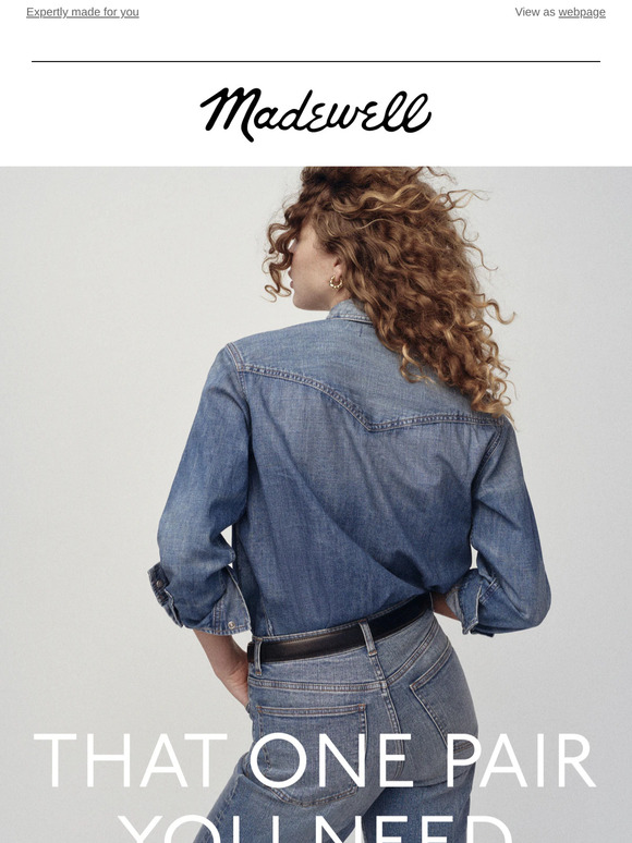 Madewell Email Newsletters: Shop Sales, Discounts, and Coupon Codes