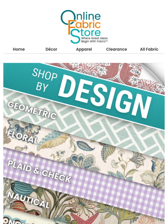 Online Fabric Store: Did You Know? You Can Shop Fabric By Design! | Milled