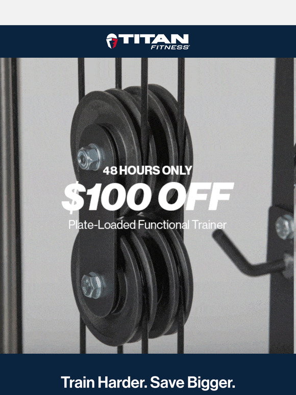Titan: 48hrs Only ⚡ $100 Off The Plate-Loaded Functional Trainer | Milled