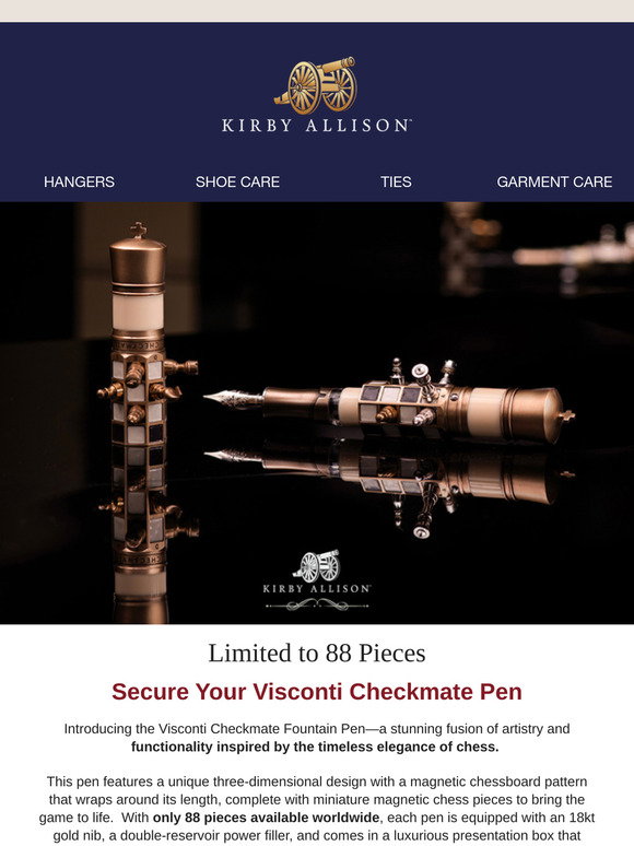 Kirby Allison: NEW! Checkmate An Exclusive Fountain Pen from Visconti ...