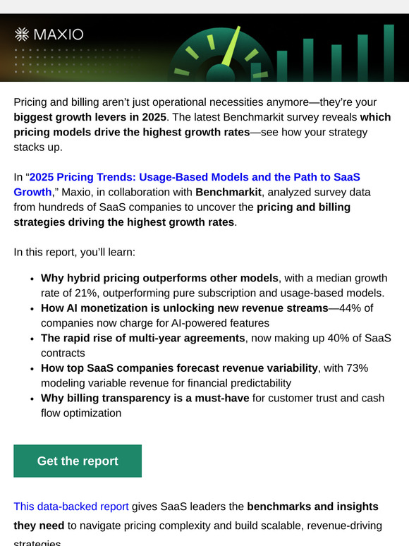 MAXIO: 2025 SaaS Pricing Playbook: Winning Hybrid & Usage-Based Models | Milled