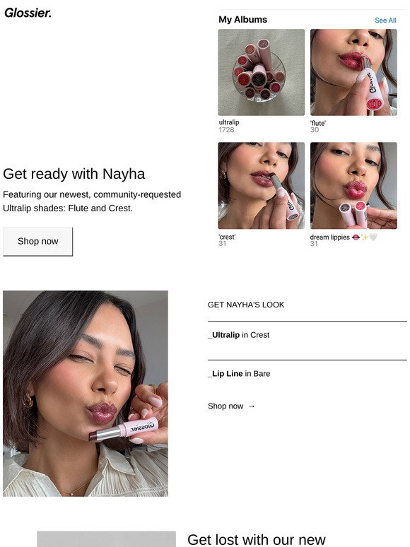 Glossier: Get ready with Nayha | Milled