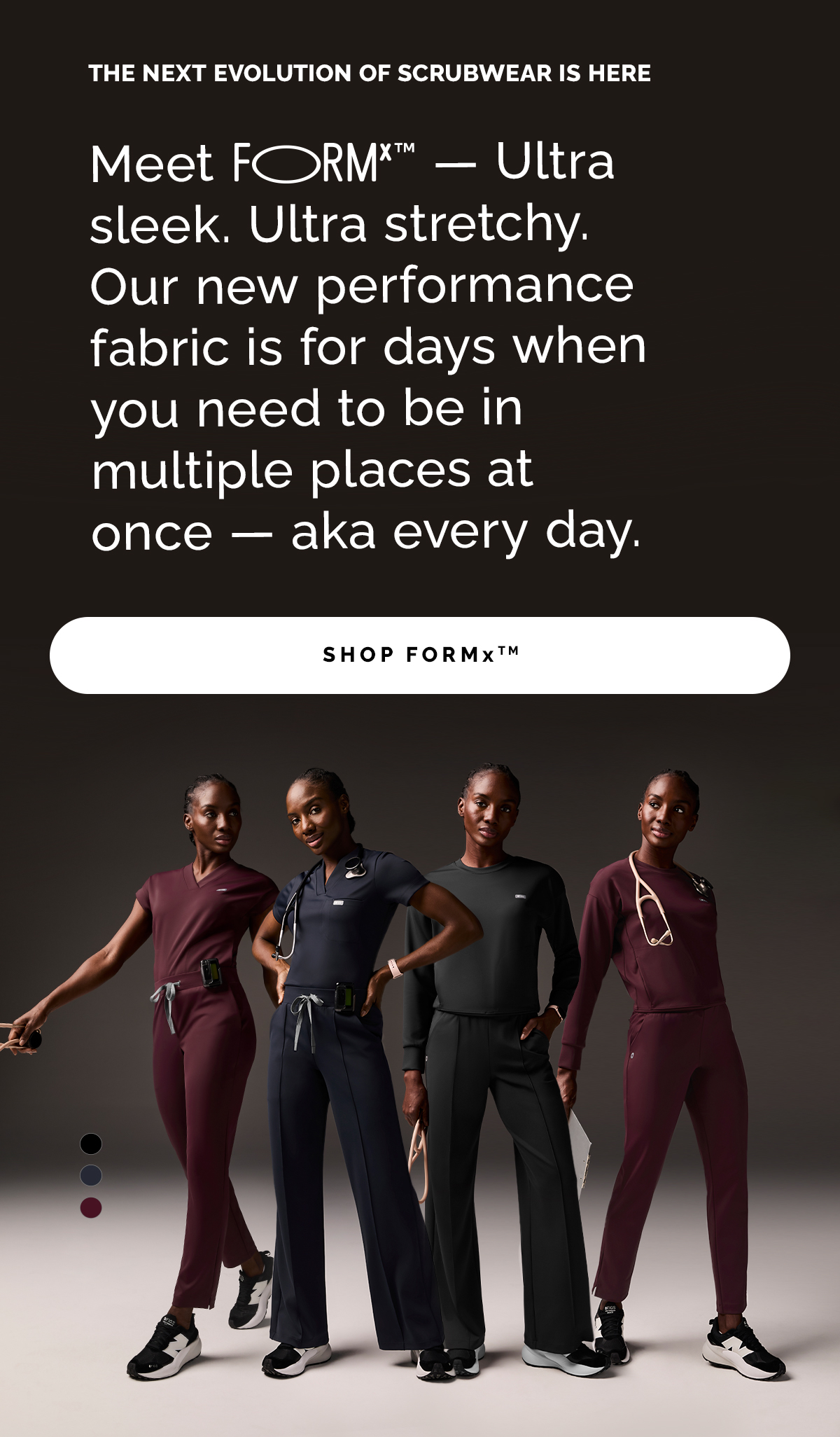 FIGS: Meet NEW FORMx™ — Ultra Sleek. Ultra Stretchy. | Milled