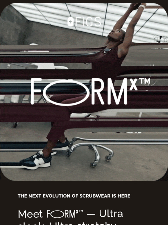 FIGS: Meet NEW FORMx™ — Ultra Sleek. Ultra Stretchy. | Milled