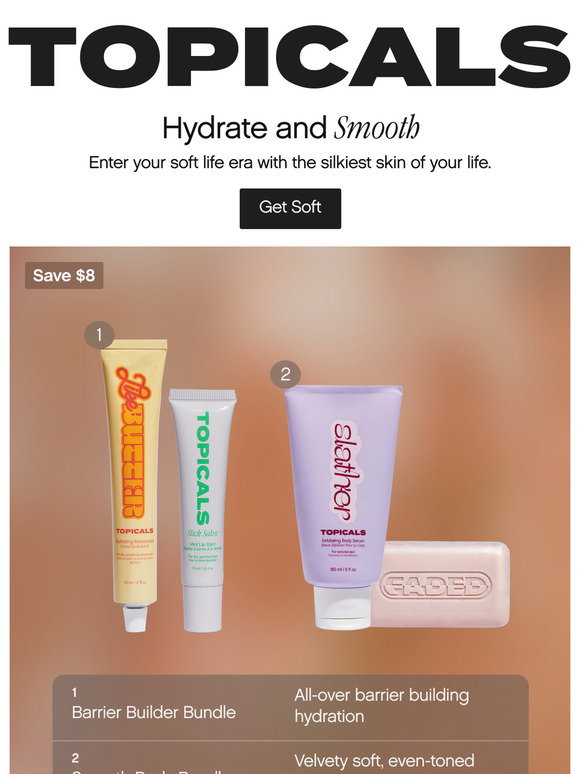 Topicals Email Newsletters: Shop Sales, Discounts, and Coupon Codes