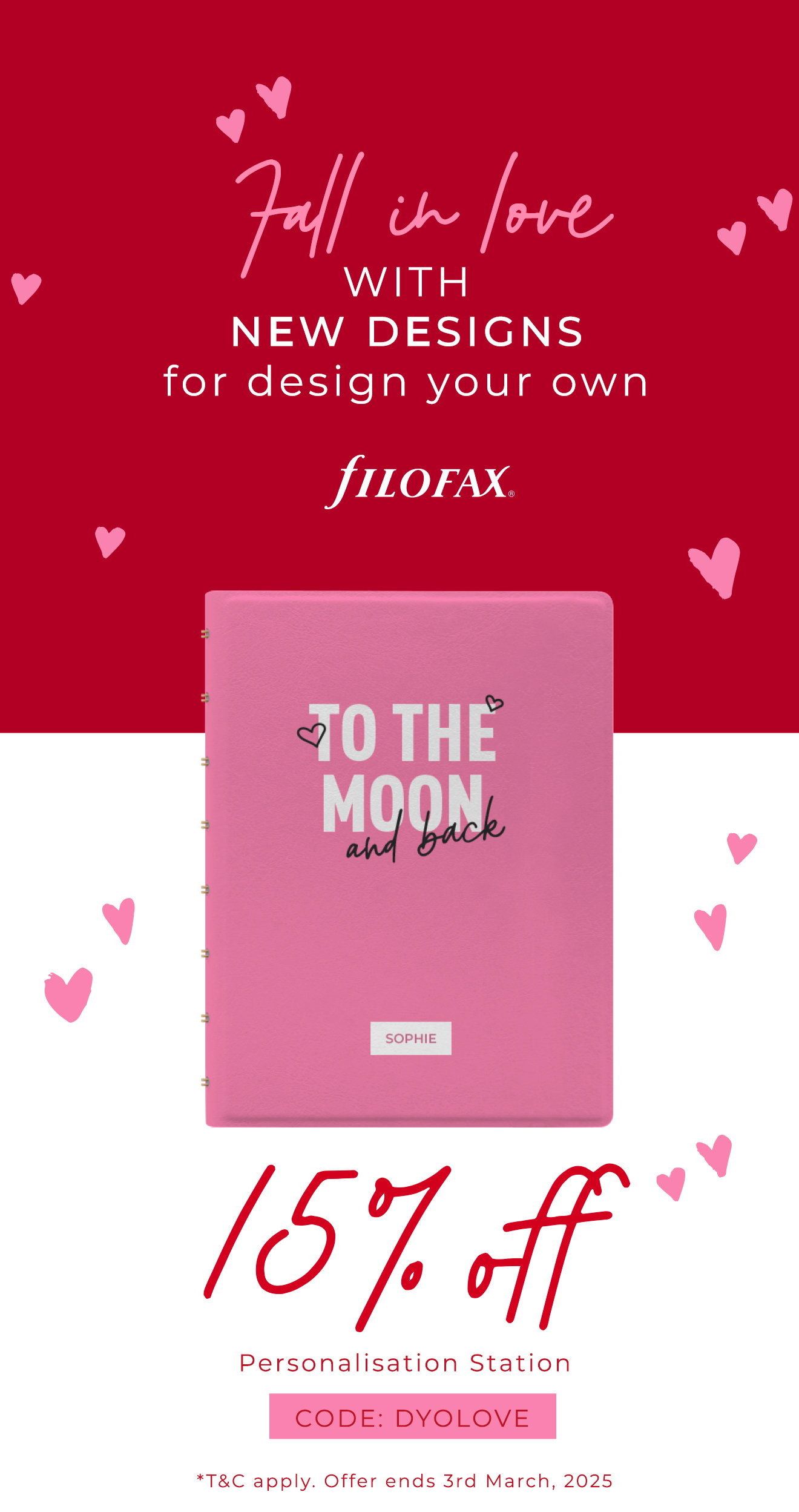 Filofax: Don't forget | 15% Off Personalisation Station!* | Milled