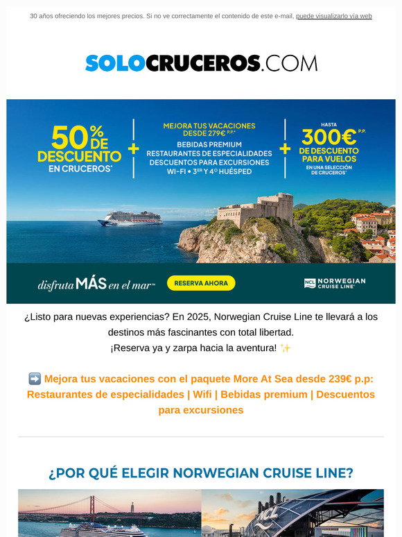 Solo Cruceros: 🌎 Descubre el mundo con NCL en 2025 🚢 | Milled