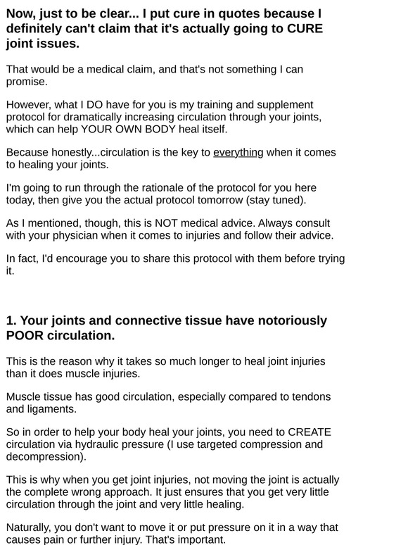 FitStep: How to "CURE" joint issues (my training and supplement ...