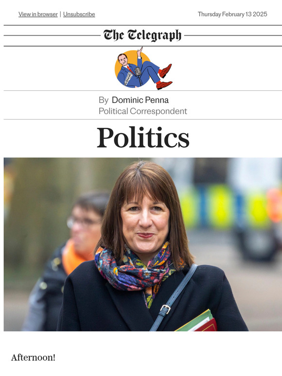 The Telegraph: A bad day to be Rachel Reeves | Milled