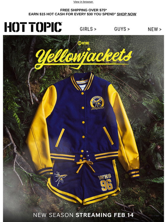 Hot Topic: Survive the wilderness with Yellowjackets merch 🌲🐝 | Milled