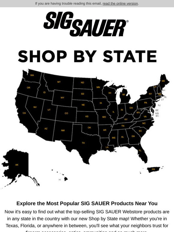 SIG SAUER: Shop by State: See What's Popular in Your Area | Milled