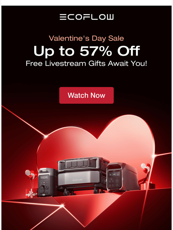 EcoFlow: 💕Live Stream Alert: Your Valentine's Day Gift Guide | Milled
