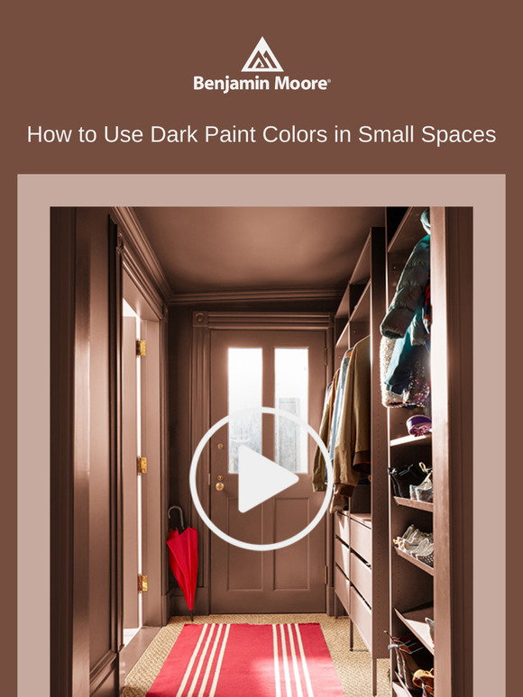 Benjamin Moore: Paint Myth: You Can’t Use Dark Paint Colors in Small ...
