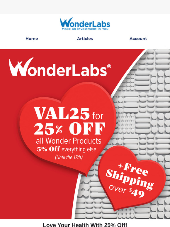 Wonder Laboratories: Celebrate with 25% Off WonderLabs Products | Milled