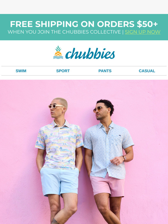 Chubbies: Dress Like You Have Plans | Milled