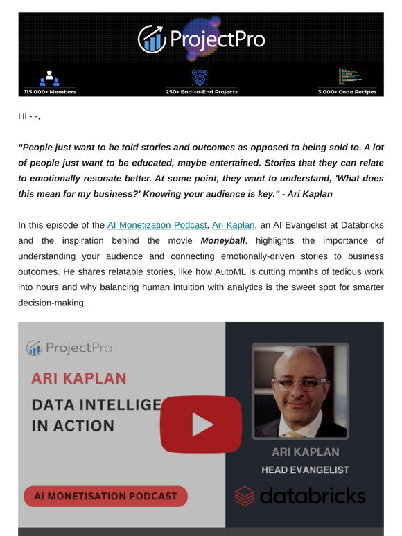 ProjectPro: How to Build AI Success with Data Intelligence:Ari’s ...