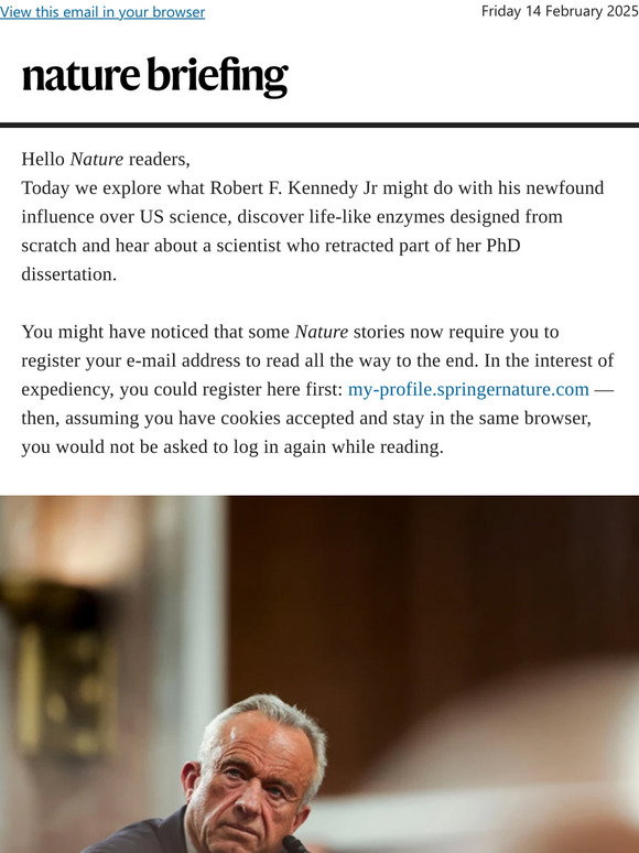 Nature: Robert F. Kennedy Jr confirmed: what’s next for US science | Milled