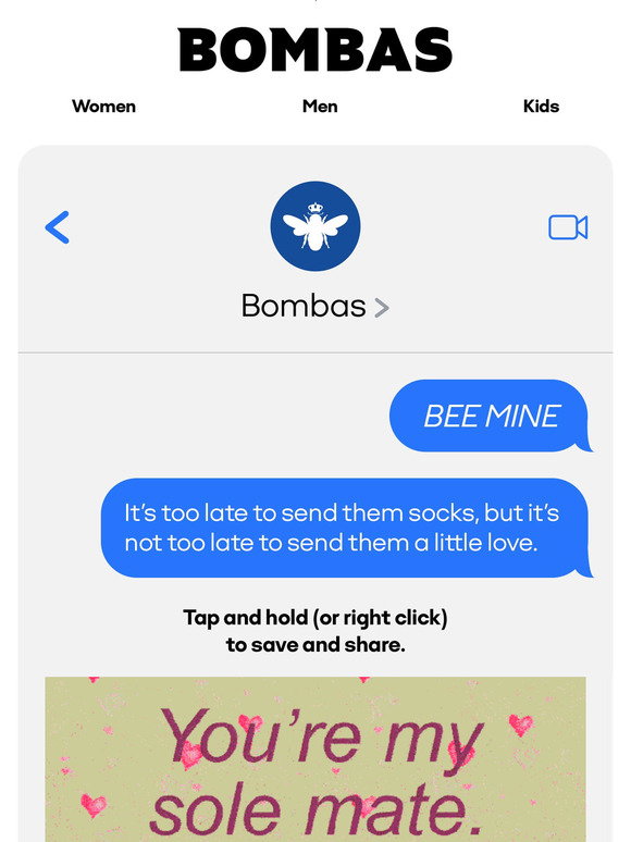 Bombas: FWD: Bombas Love Notes | Milled