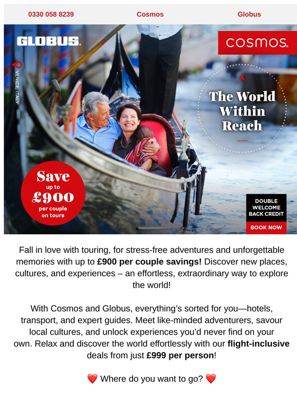 Cosmos Holidays: Fall in love with touring ️ | Milled