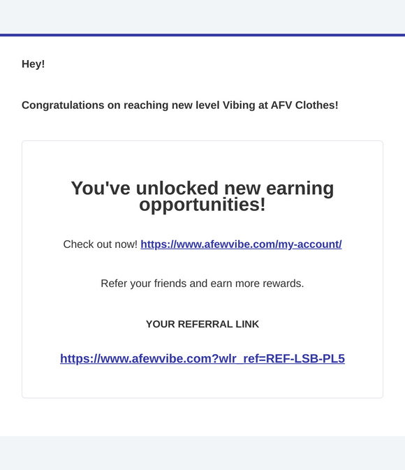 AFV: You've unlocked a new level! | Milled