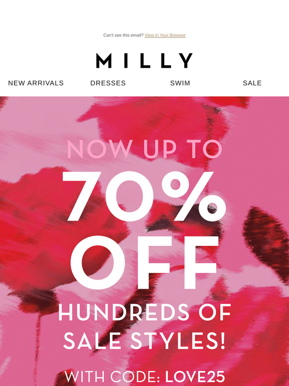 MILLY: NOW UP TO 70% OFF | Milled