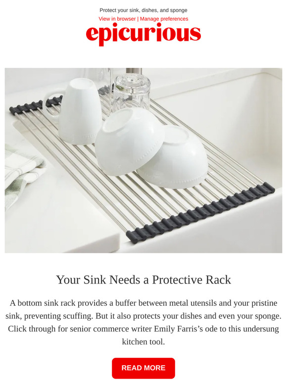 Epicurious: Why you need a sink rack | Milled