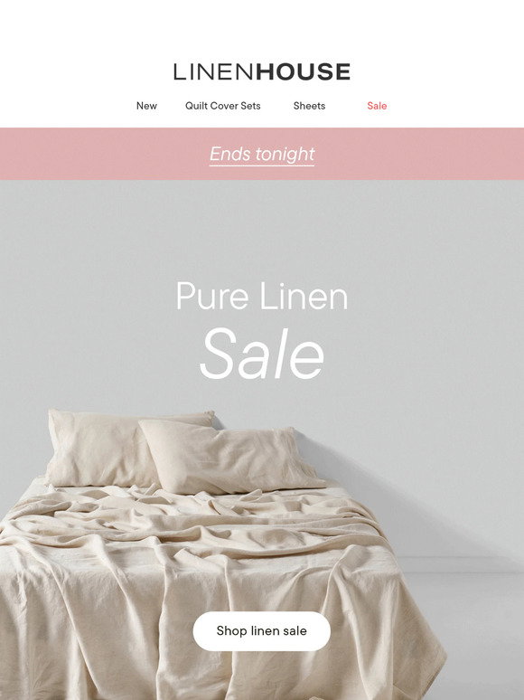 Linen House: Pure Linen Sale Ends Tonight!!! | Milled