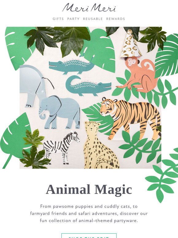 Meri Meri: Adorable Animal Party Themes | Milled