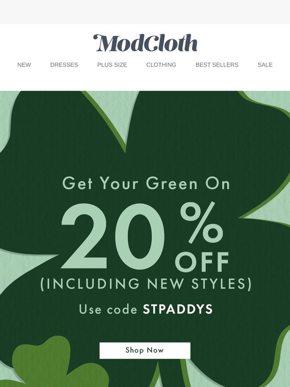 Modcloth Email Newsletters: Shop Sales, Discounts, and Coupon Codes