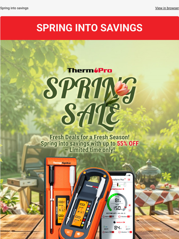 ThermoPro: Spring Sale🌡️Save Up to 55% on Top Thermometers | Milled