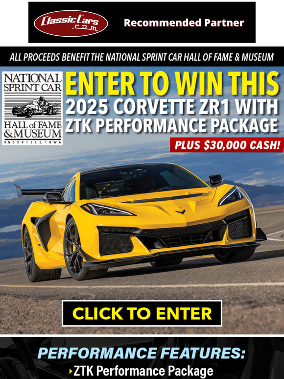 ClassicCars: Win this 2025 Corvette ZR1 with the ZTK Performance ...